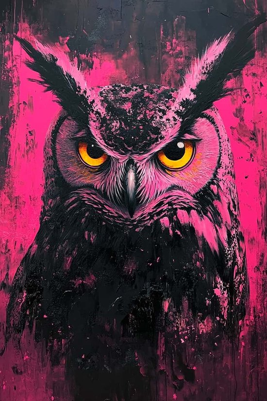 Uil Poster | Dier Poster | Natuur Poster | Nacht Poster | Mysterieus ...