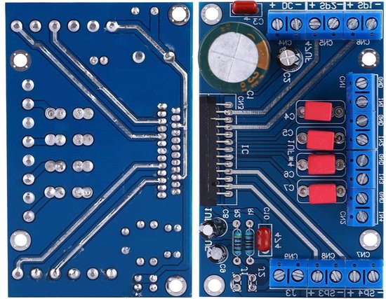 41 Watt 4-kanaals Audio Versterker Board BTL Output Mode DIY Module ...