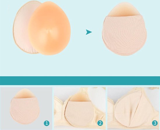 120 G Siliconen Borstprothesen Simulatie Bh-inzetstukken - Nepborsten Prothese voor... | bol