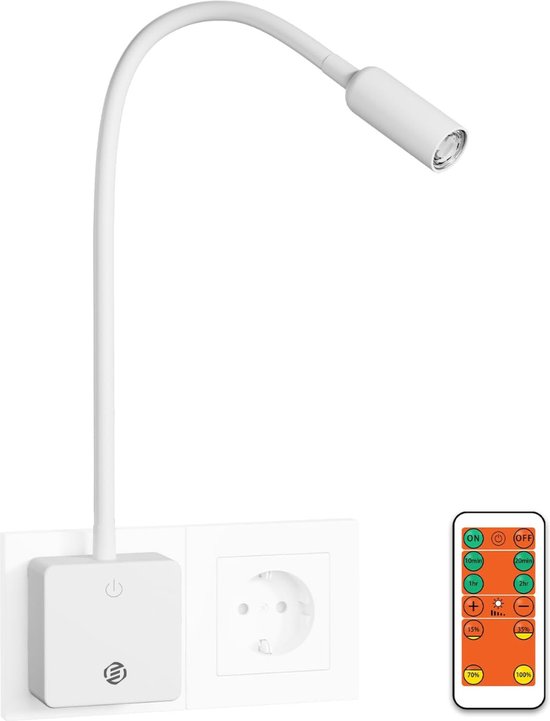 Equivera Stekkerlamp Dimbaar - Stekkerspot Dimbaar - Stopcontactlamp ...