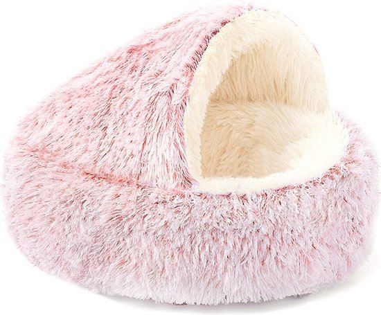 Kattenmand - Pluche - 1 stuk - Roze - 50cm - Extra Comfortabel ...