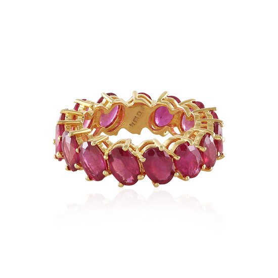 Zilveren ring met Madagaskar Robijnen | bol