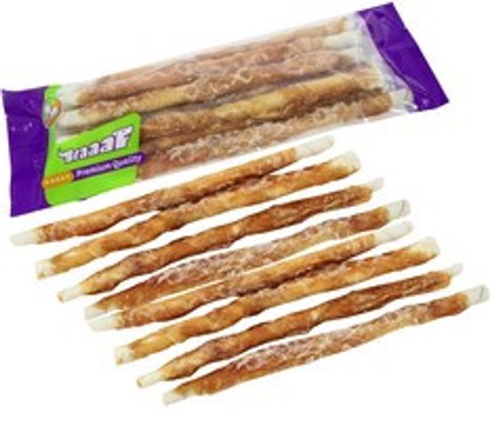 Braaaf Hondensnack Rol Sticks Kip 25 cm - 240 gr | bol