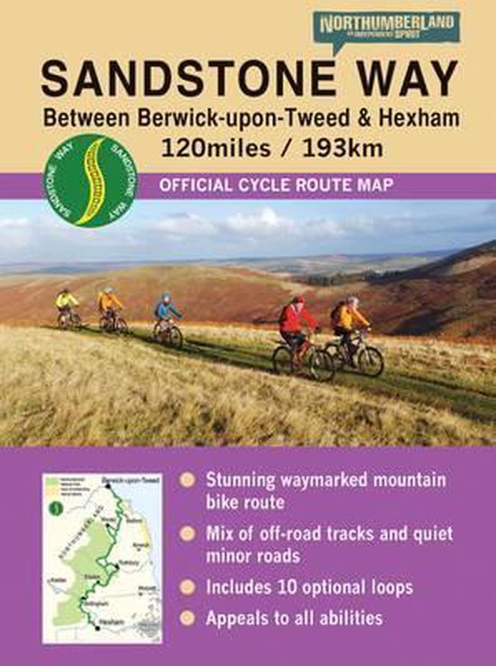 Sandstone Way Cycle Route Map - Northumberland, Ted Liddle ...