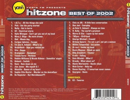 bol.com | Hitzone Presents Best Of 2002, Various | CD (album) | Muziek