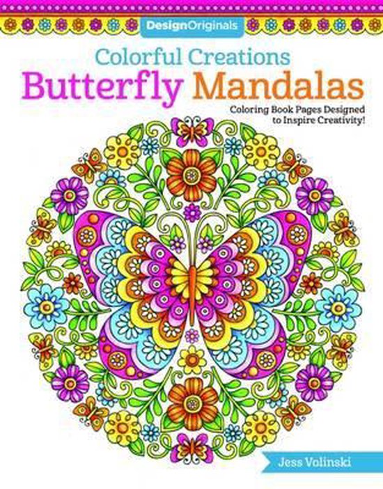 Colorful Creations Butterfly Mandalas Coloring Book Pages Designed to ...
