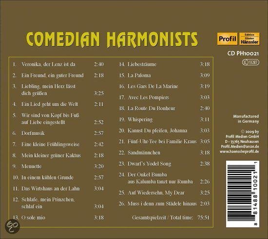 Comedian Harmonists - Comedian Harmonists (CD), COMEDIAN HARMONISTS ...