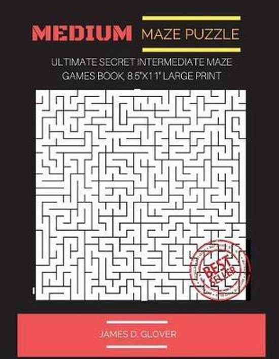 Medium Maze- Medium Maze Puzzle, James D Glover | 9781546634690 ...
