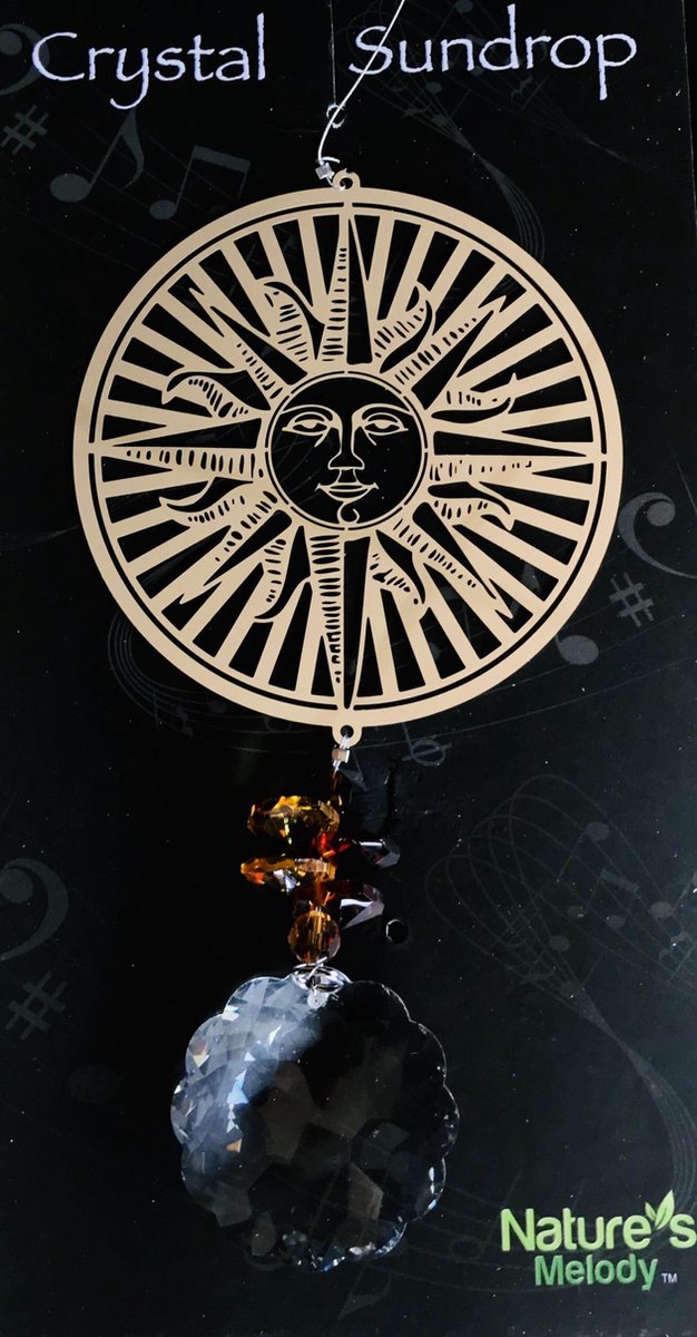 Nature's Melody Spinner COSMO HANGER ZON 9.5cm MET CRYSTAL SUNDROP ...
