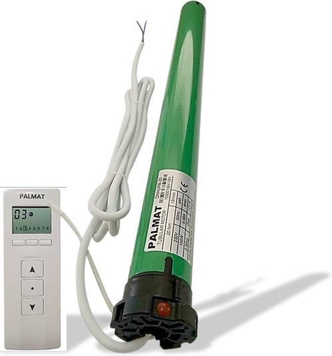 PALMAT sans fil PALMAT avec télécommande 8 canaux (moteur tubulaire 45 ...