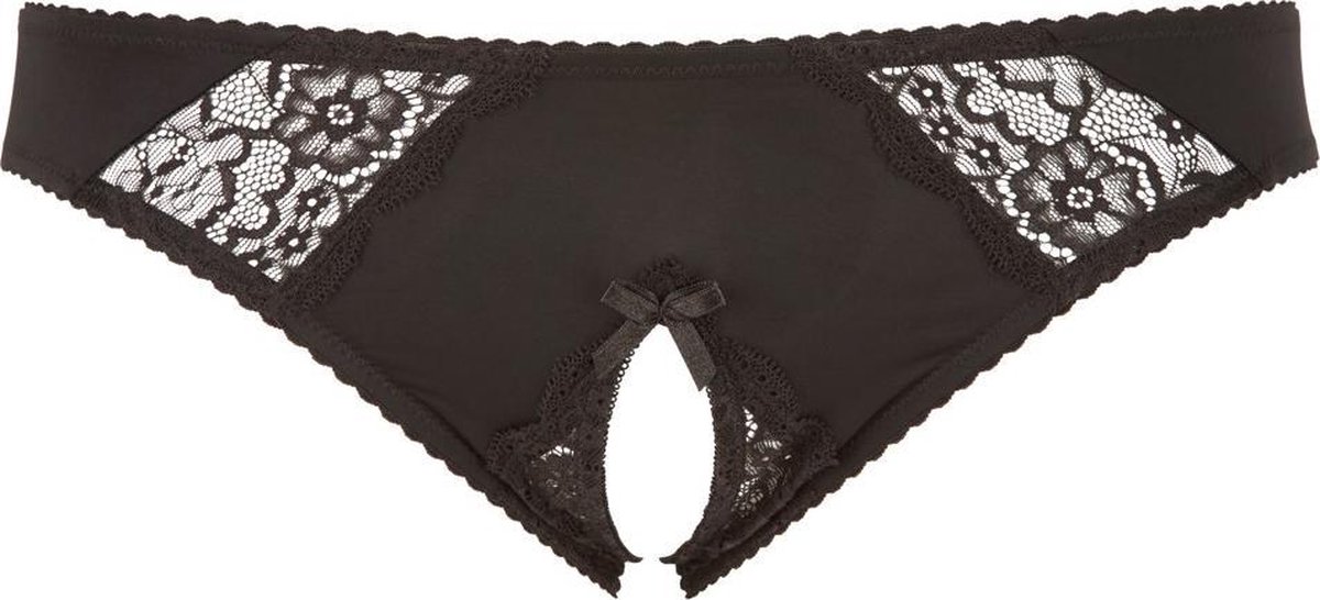 Cottelli Plus Size – Erotische Slip met Open Kruis en Kanten ...