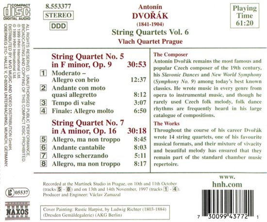 Vlach Quartet Prague - String Quartets 6 (CD), Vlach Quartet Prague | Muziek | bol