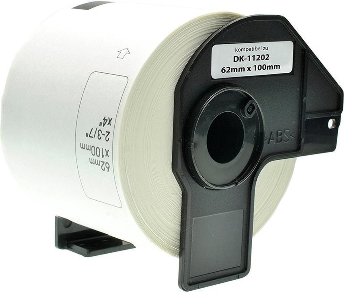 3x Brother DK-11202 zwart op wit voorgestanst verzendlabel – Papier ...