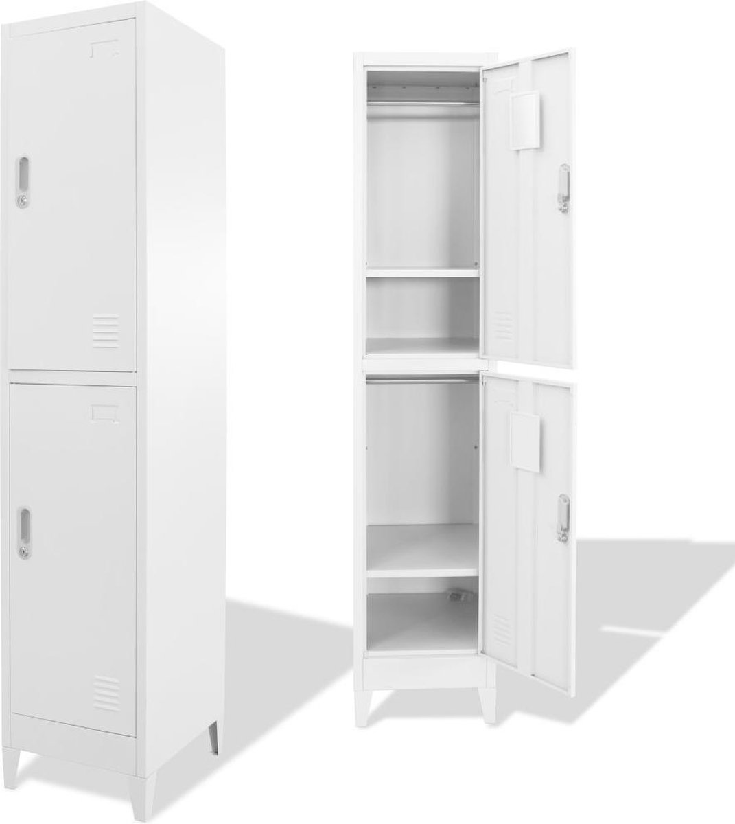 vidaXL Lockerkast met 2 vakken 38x45x180 cm | bol.com