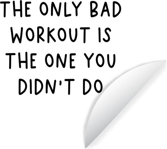 WallCircle - Muurstickers - Behangcirkel - Engelse quote The only bad ...