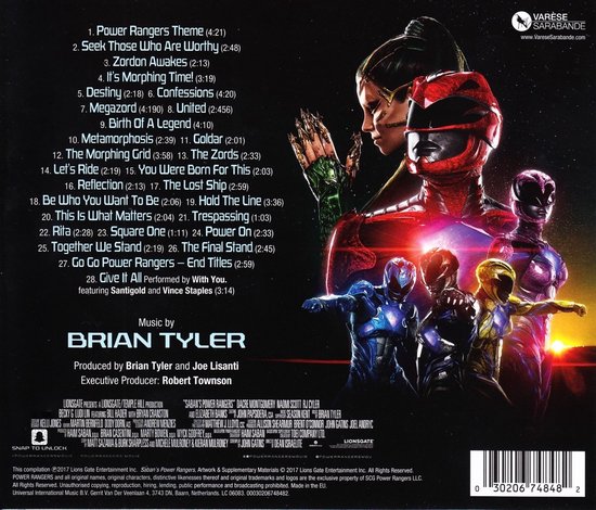Power Rangers (Original Soundtrack), Original Soundtrack | Muziek | bol
