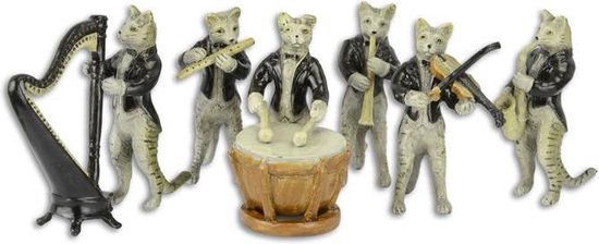 Beeld - brons - sculptuur - muizen - muzikanten - 7,7 cm hoog | bol