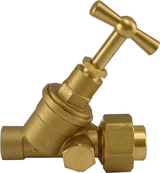 Wiesbaden Plumb Stopkraan 15mm g keur capxkoppeling cap met aftap | bol