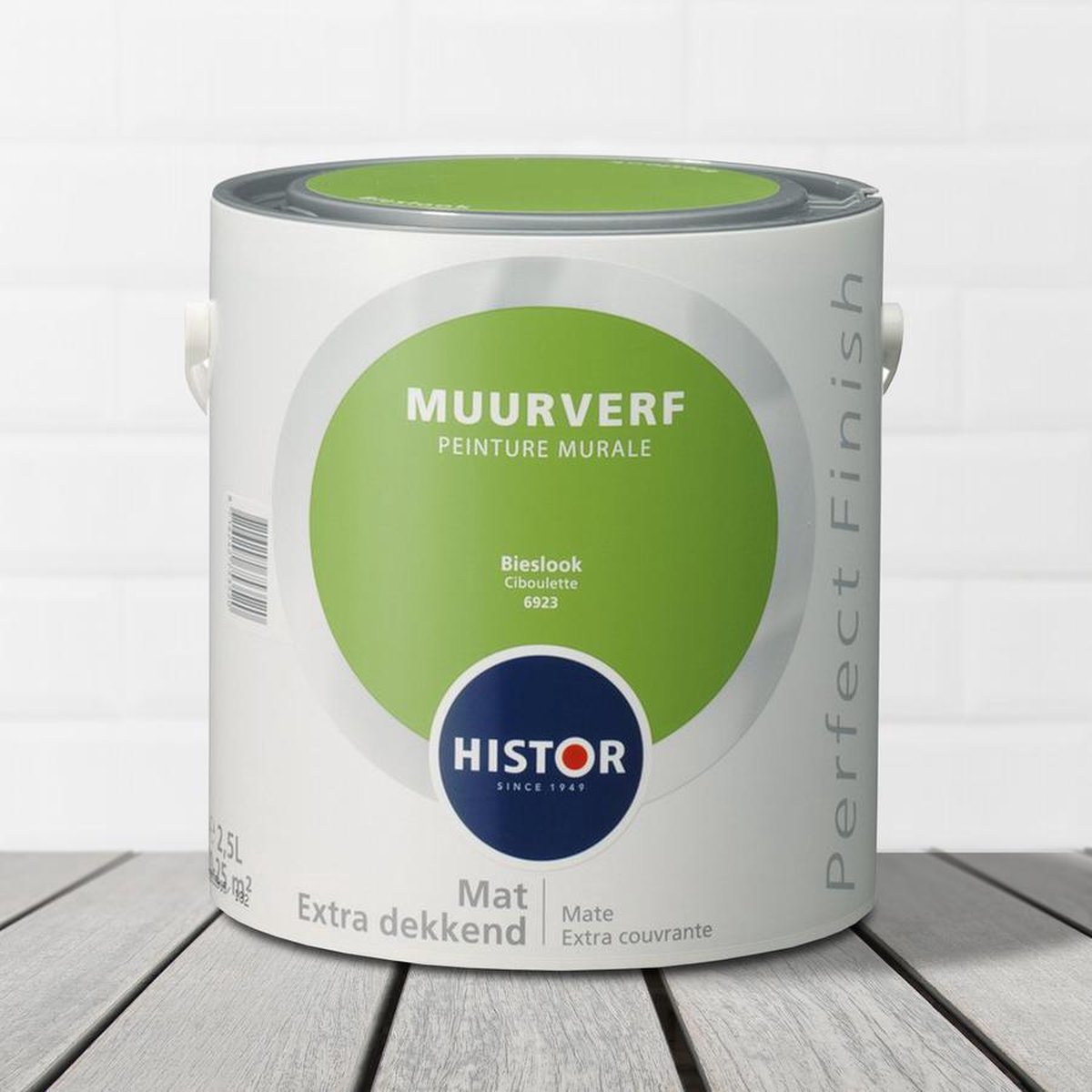 Histor Perfect Finish Muurverf Mat - 2,5 Liter - Bieslook | bol.com