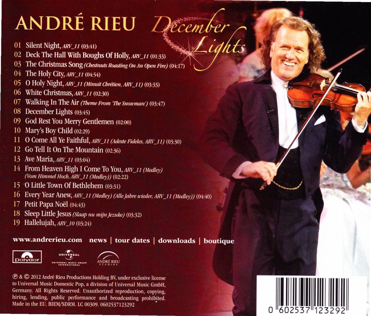 André Rieu - December Lights (CD), André Rieu | CD (album) | Muziek | bol