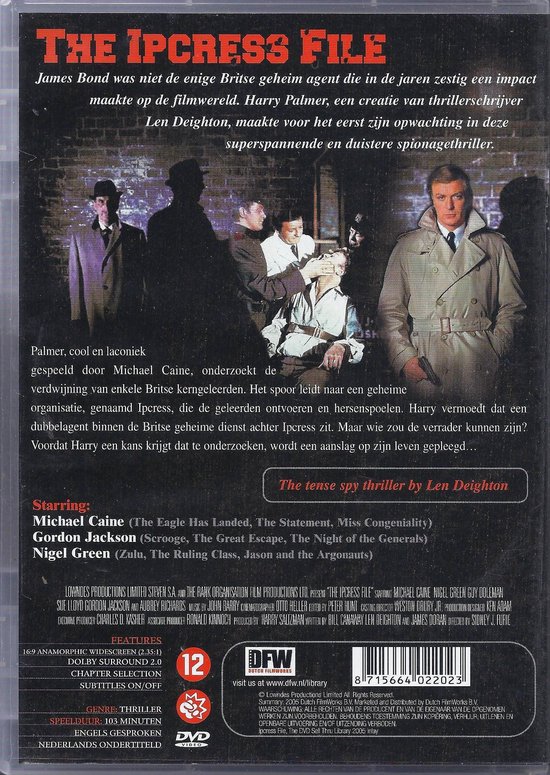 Speelfilm - Ipcress File (Dvd), Gordon Jackson | Dvd's | bol