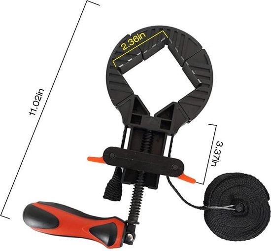 LIJMKLEM - ZINAPAPS FRAME TENSPANSER TAPERspanner met 4 kaken ...