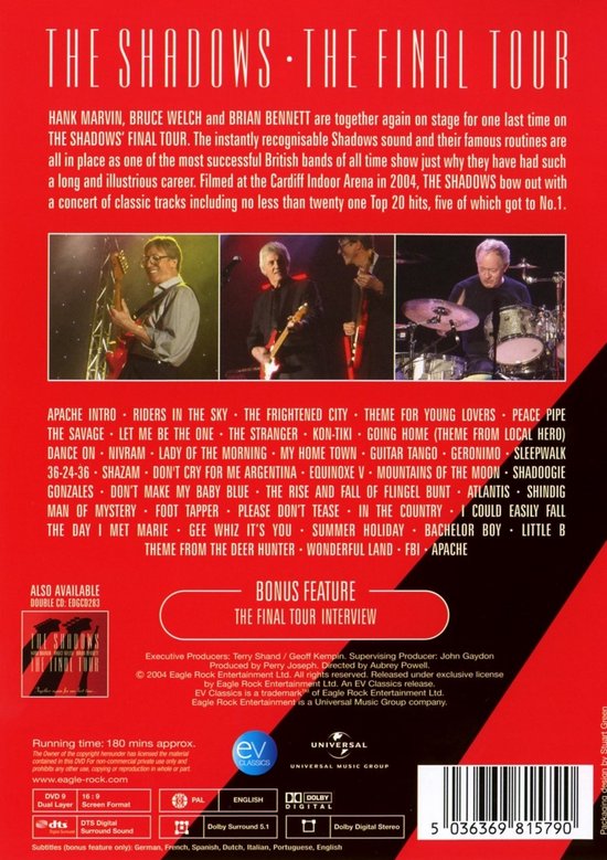 The Final Tour, The Shadows | Muziek | bol