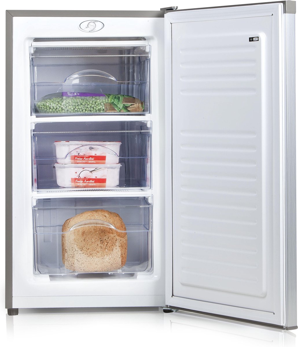 PRIMO PR124DV Tafelmodel Vriezer - 64L - E - Zilver | bol.com