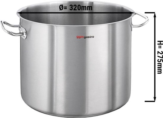 Soeppan - Ø 320 mm - hoogte 275 mm | GGM Gastro | bol