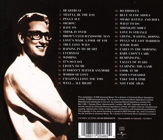 Buddy Holly - The Very Best Of (CD), Buddy Holly | Muziek | bol