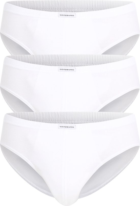 Gotzburg heren slips (3-pack) - wit - Maat: M | bol