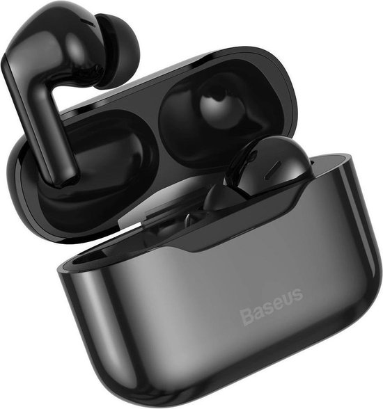 Baseus S1 Wireless Bluetooth Earphones Met Noise Cancelling Zwart | bol