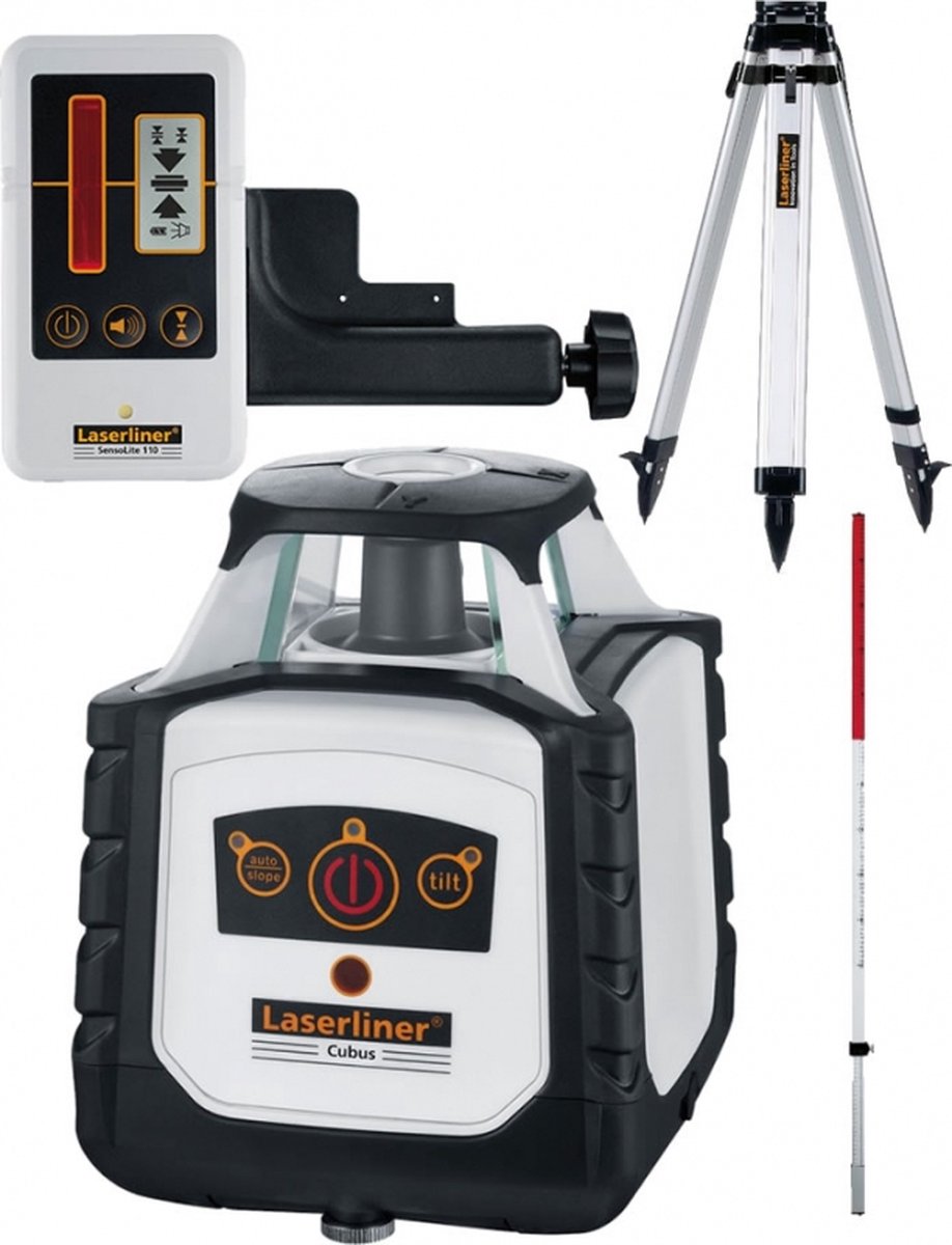 Laserliner Cubus 110 S Rotatielaser set in koffer incl. ontvanger ...