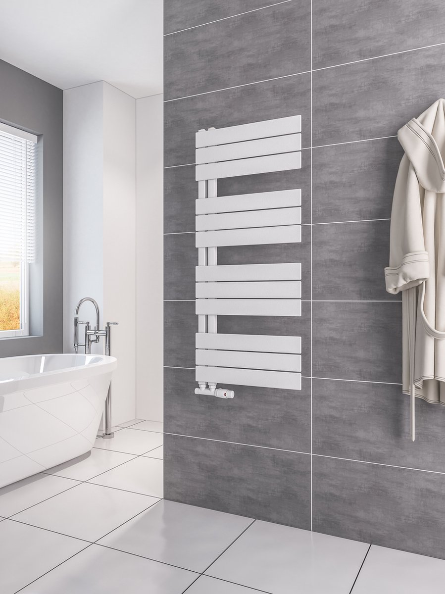 Eastbrook - Helmsley Design Handdoek Radiator Mat Zwart 140x60cm | bol.com