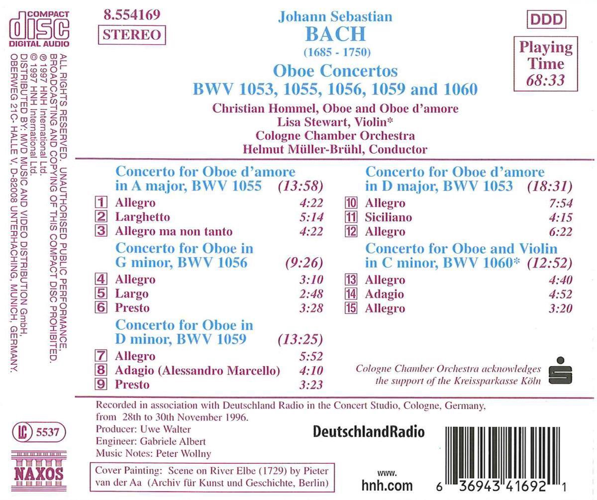 Bach: Oboe Concertos / Hommel, Muller-Bruhl, Onbekend | CD (album) | Musique | bol.com