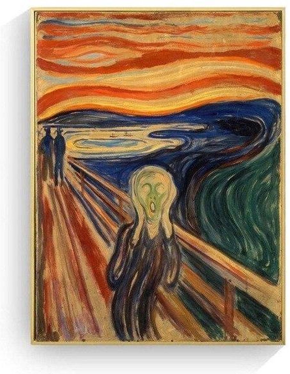 Homer Simpson The Simpsons Van Gogh Scream Imprimer Affiche Wall Art ...