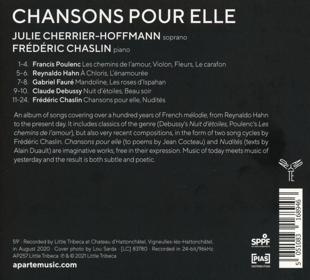Julie Cherrier-Hoffmann Frederic Ch - Chansons Pour Elle (CD), Julie Cherrier-hoffmann... | bol.com