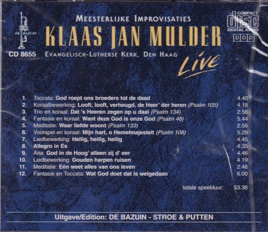 Meesterlijke improvisaties - Klaas Jan Mulder, Klaas Jan Mulder ...