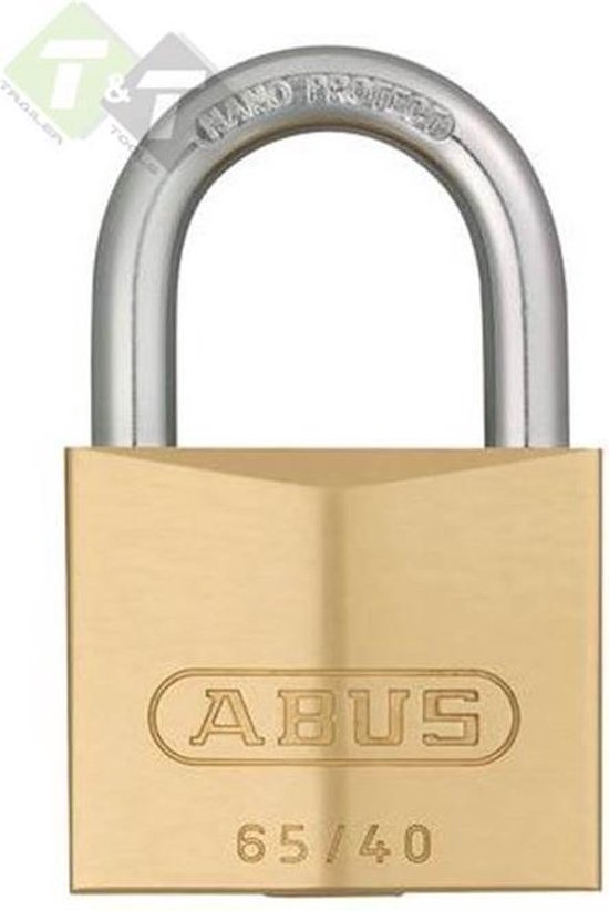 Hangslot Messing 65/40, ABUS Hangsloten, Hang slot | bol