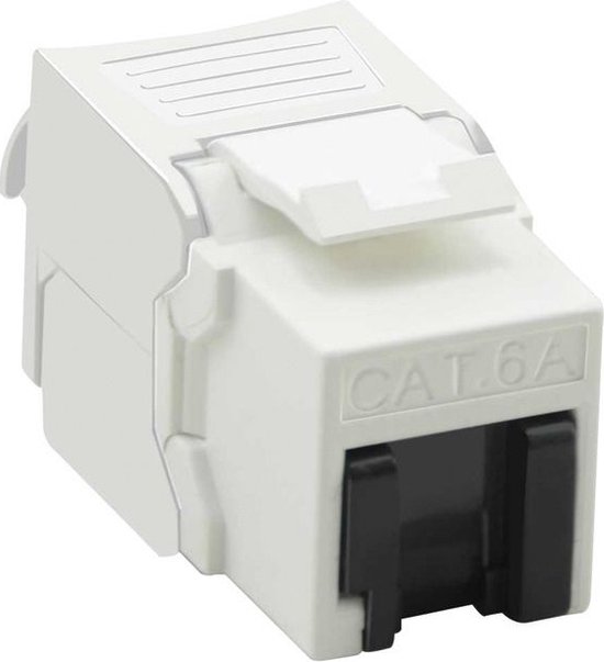 UTP CAT6a Gigabit Keystone module RJ45 - LSA - compact met afsluitcover ...
