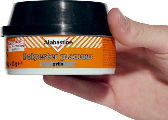 Alabastine Polyester plamuur - Grijs - 200 gram | bol
