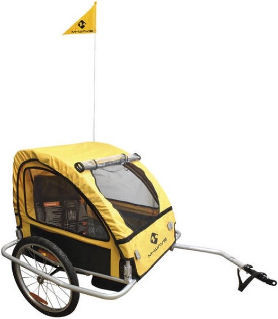 M-Wave Fietskar - Framebevestiging - Geel | bol