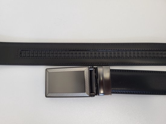 WooDuck - Zwart Ledere riem - Heren - automatische sluiting gesp ...