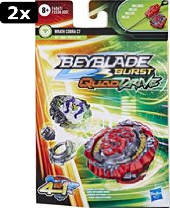 2x Beyblade Quad Drive Starter Pack Wrath Cobra - Tol | bol.com