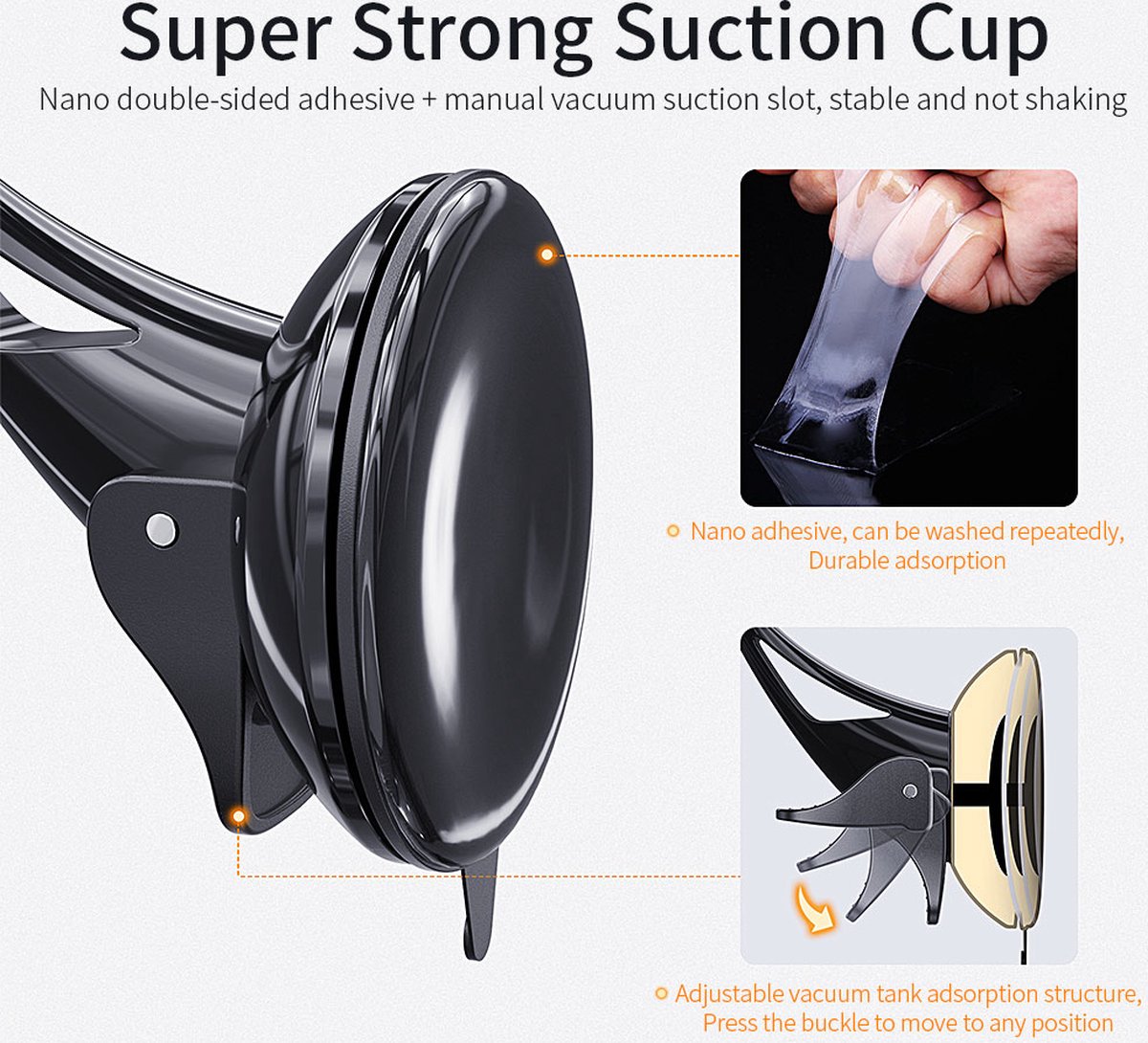 Auto Telefoon Houder - Smartphone Houder Auto Zuignap - Zuignap ...