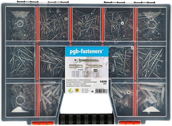 SMART | Assortimentdoos schroef+pluggen 1070dlg | bol