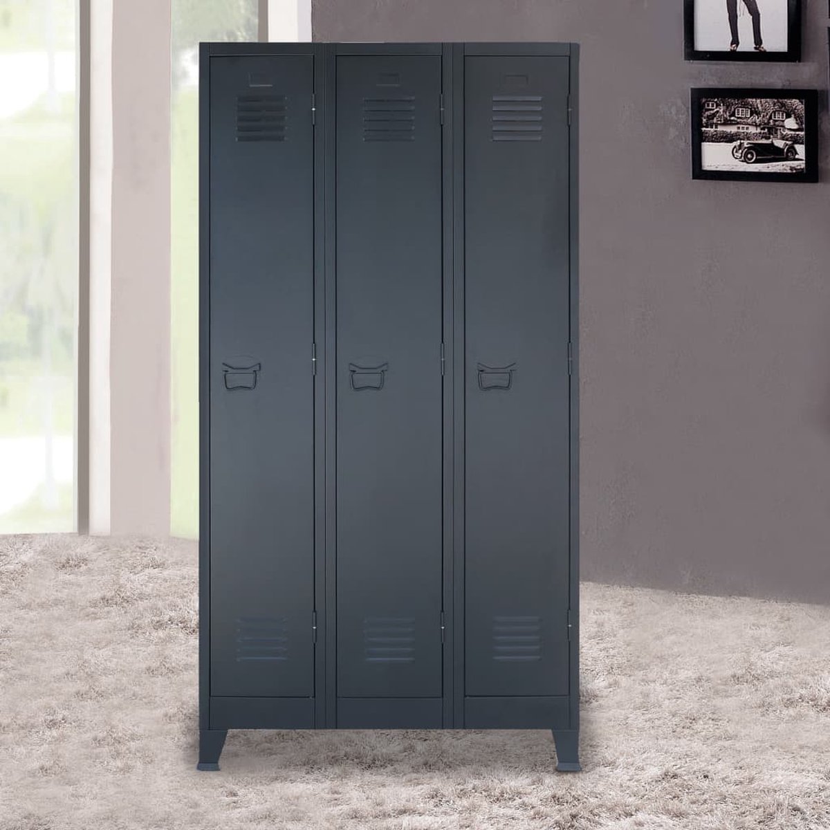 Prolenta Premium - Lockerkast / Locker - 90 x 45 x 180 cm (B x D x H) 3 ...