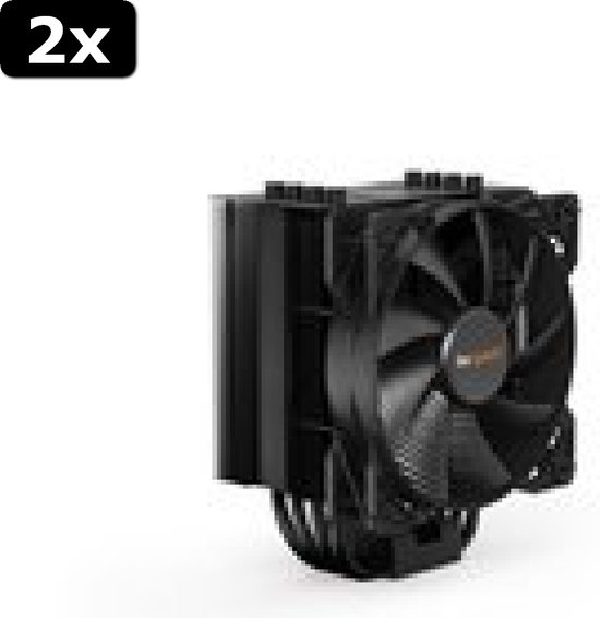 2x be quiet! Pure Rock 2 Processor Koelset 12 cm Zwart | bol.com