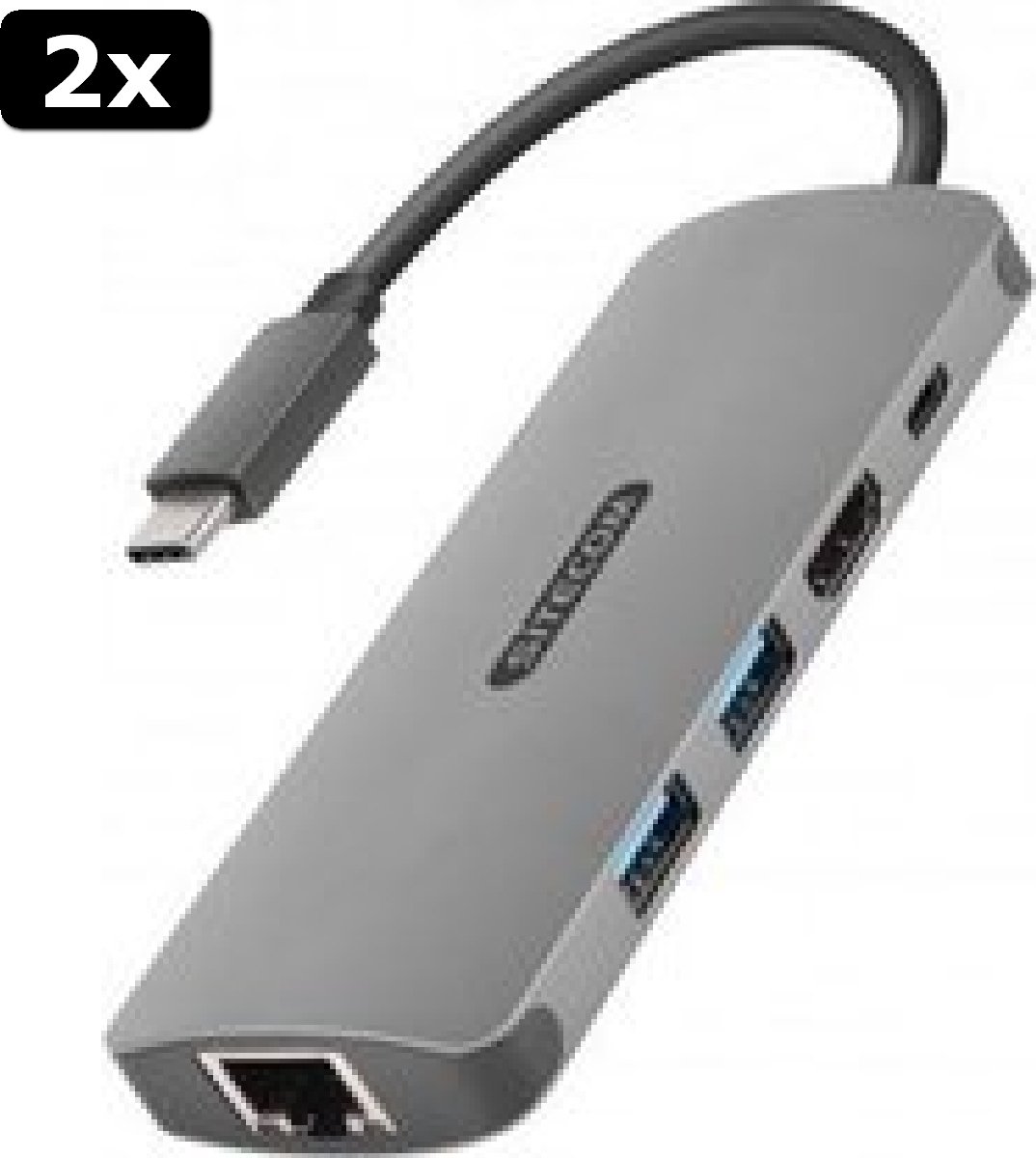 2x Sitecom - USB-C to HDMI+RJ45+PD+2*USB3.0 Adapter | bol.com