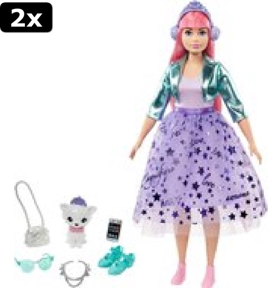 2x Barbie Princess Adventure Daisy | bol